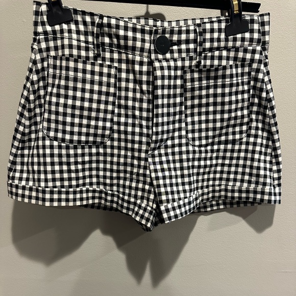 Shorts | Zara Black And White Checkered Shorts | Poshmark